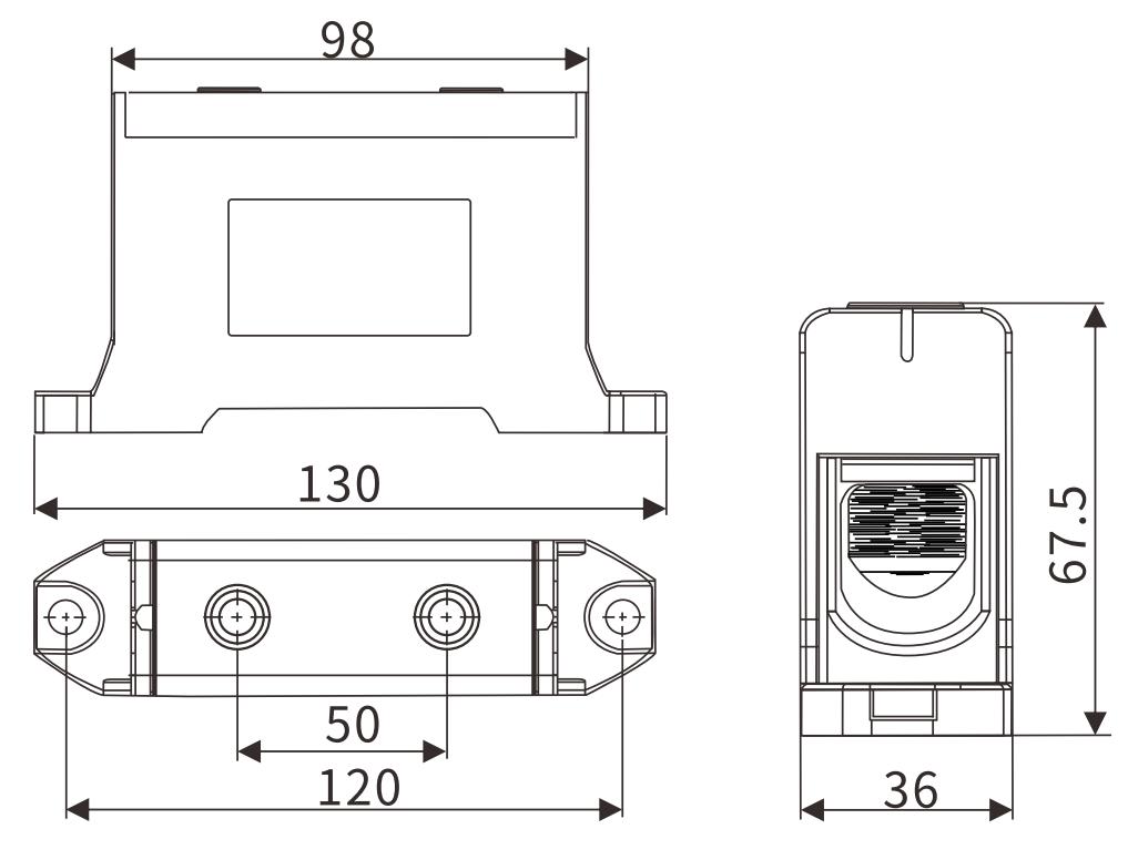 JHT5-240 Tapping terminal Block Al/Cu - JINH