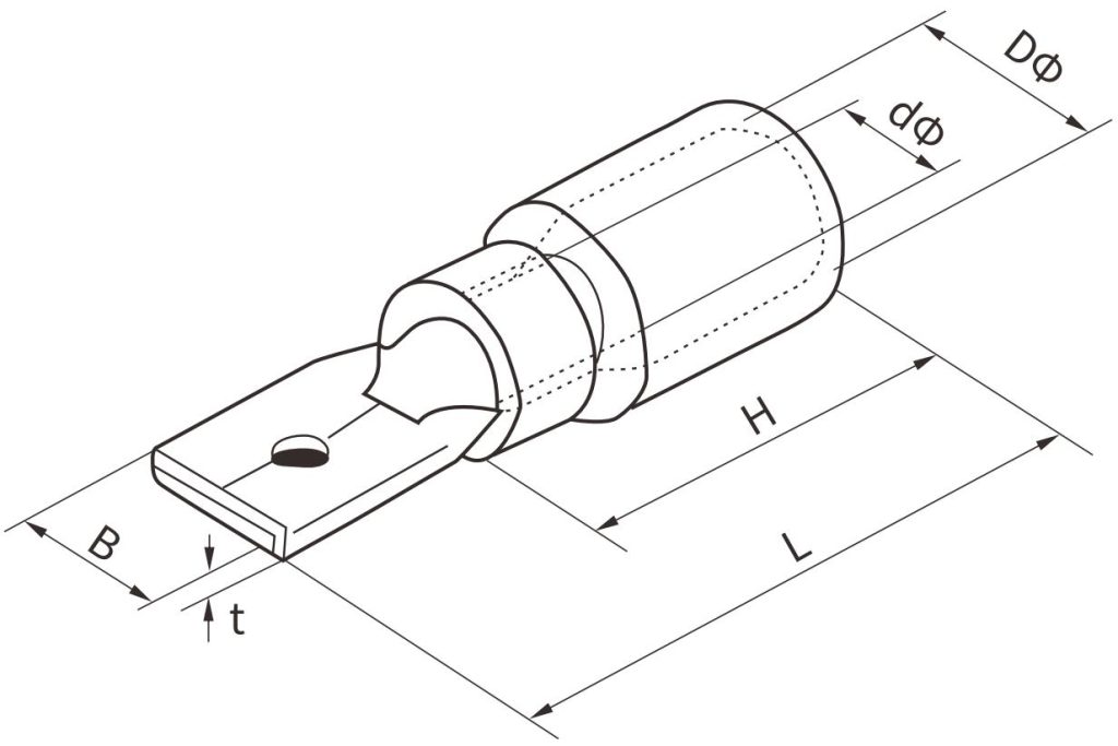 Insulated male disconnects - JINH